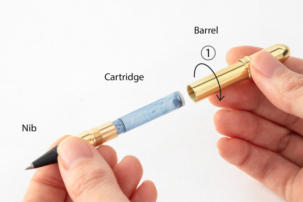 How to replace the INK CARTRIDGES of TRAVELER'S COMPANY Brass Fountain ...