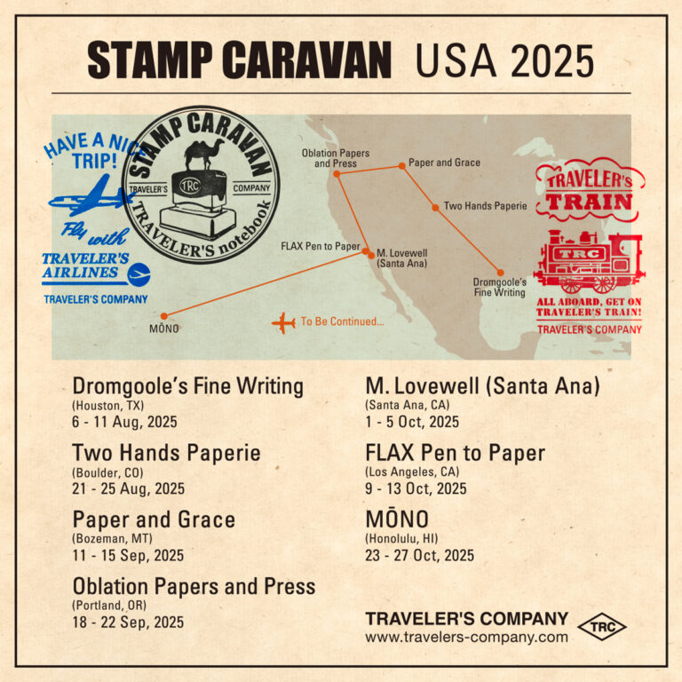 STAMP CARAVAN USA 2025 - TRAVELER'S COMPANY USA