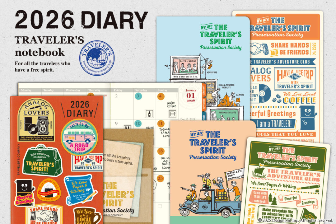 TRAVELER’S notebook 2026 DIARY and Original Leather Tag - TRAVELER'S ...